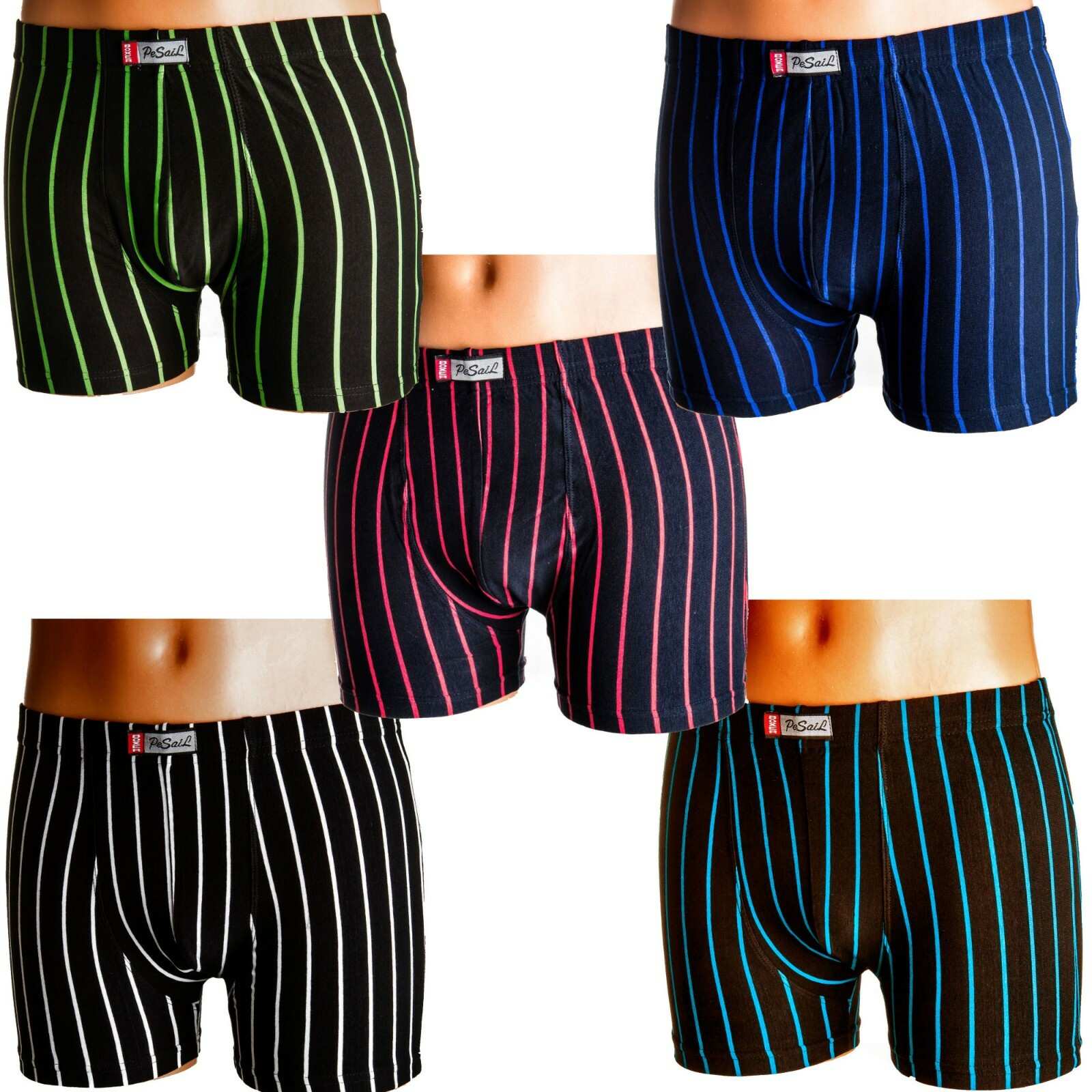 5,10er Pack Herren Boxershorts "WORK" aus Baumwolle Slip Pant Unterhose ...