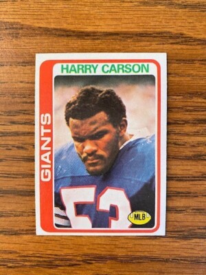 1978 Topps Football # 393 Harry Carson New York Giants HOF | eBay