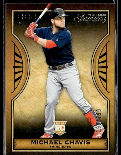 2019 Panini Chronicles 13 Michael Chavis Red Sox Baseball Card RC /199 ...