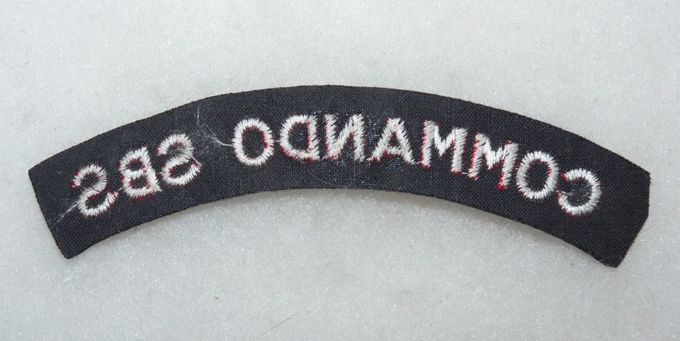 Vintage British Commando SBS Special Boat Service Shoulder Title Patch ...