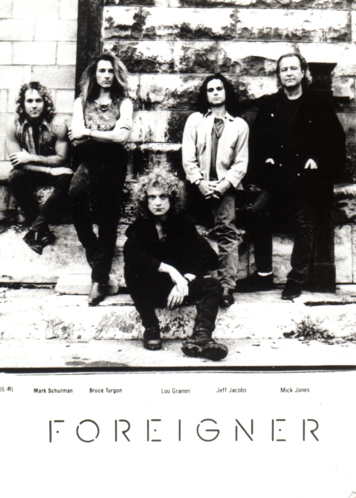 Foreigner - Promo Photo 1994 - Lou Gramm - Mr. Moonlight - Agent ...