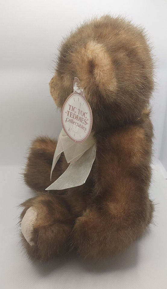 Tic Toc Teddies - Cookie - Brown Two Tone Teddy Bear | eBay Australia