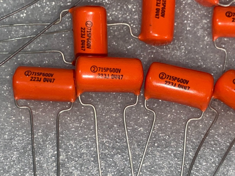 10pcs .022 mfd 600V Orange Drop Capacitors 715P22356KD3 CORNELL ...