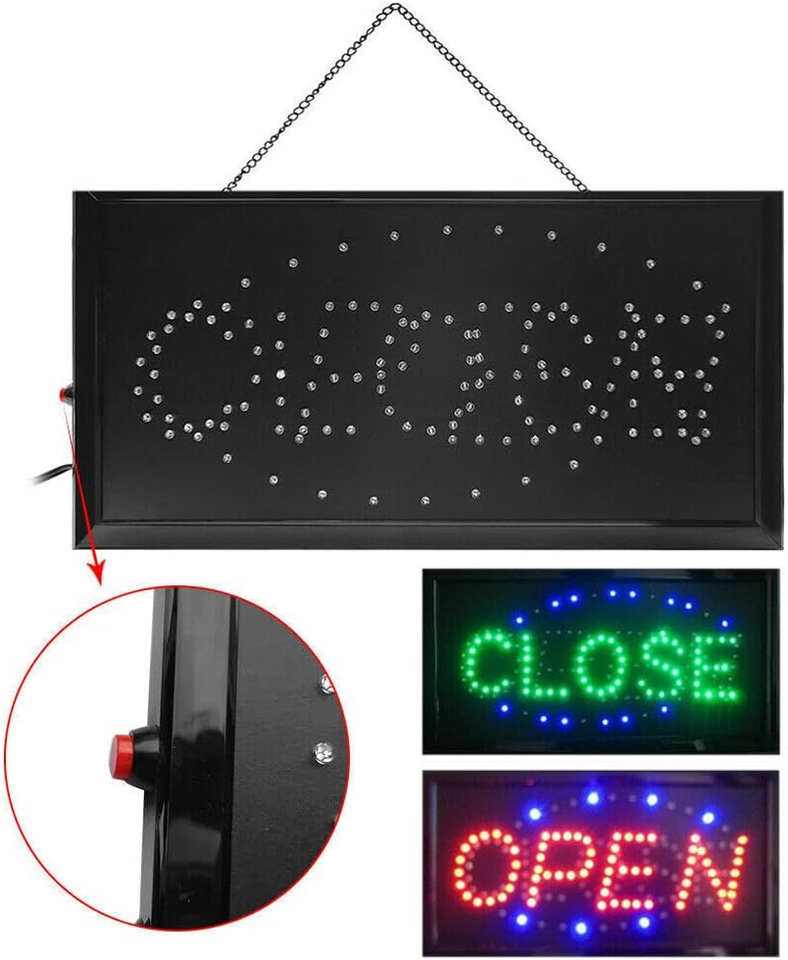 Ultra Bright LED Neon Open Sign, 19" X 10" Large Animated Motion ...