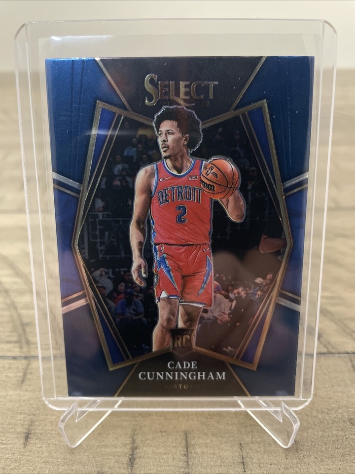 2021-22 Panini Select Premier & Concourse Blue Cade Cunningham Rookie ...