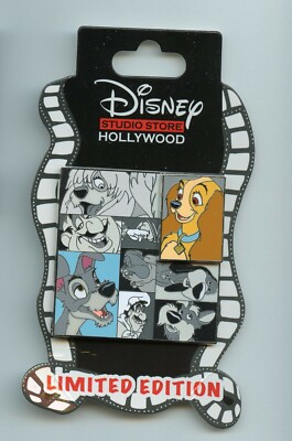 DSF Disney Lady & the Tramp Jock Peg Trusty Dogs Character Block LE Pin ...
