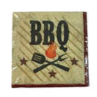 BBQ Beverage Paper Napkins 4 7/8 Inches 2 Ply Lot of Four 18 Ct Pkgs ...