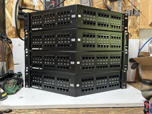 Hubbell Speedgain c5e+ P5E48AU 48-Port Angled Patch Panel, Universal | eBay