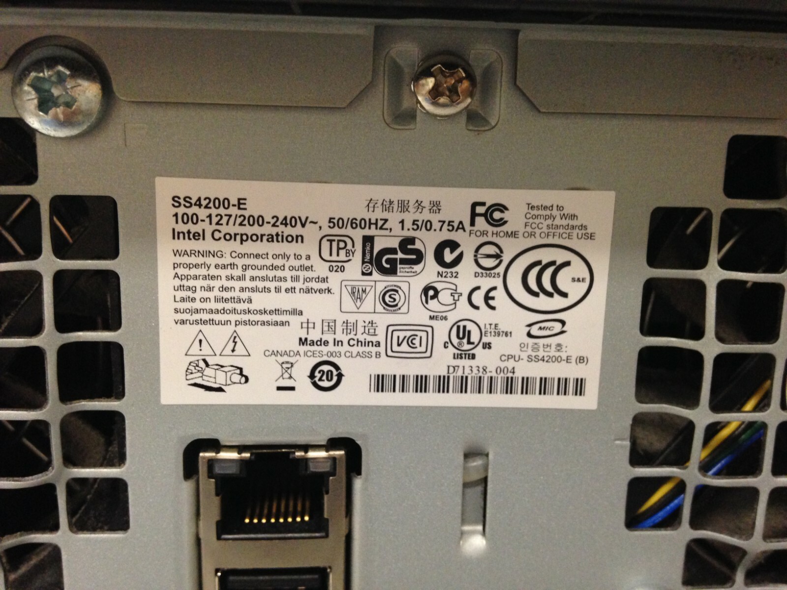 Intel SS4200-E Entry Storage System. No drives included. | eBay