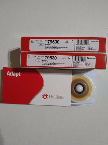 3 boxes of Hollister Adapt Ostomy Barrier Ring Convex 30mm 79530 exp ...