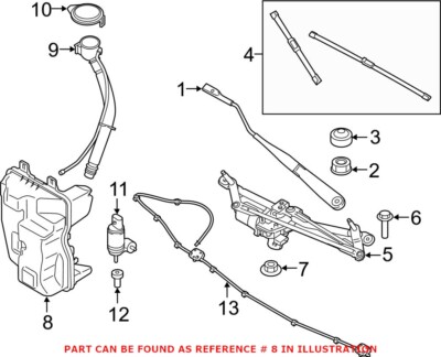 Genuine OEM Washer Fluid Reservoir for BMW 61667403904 | eBay