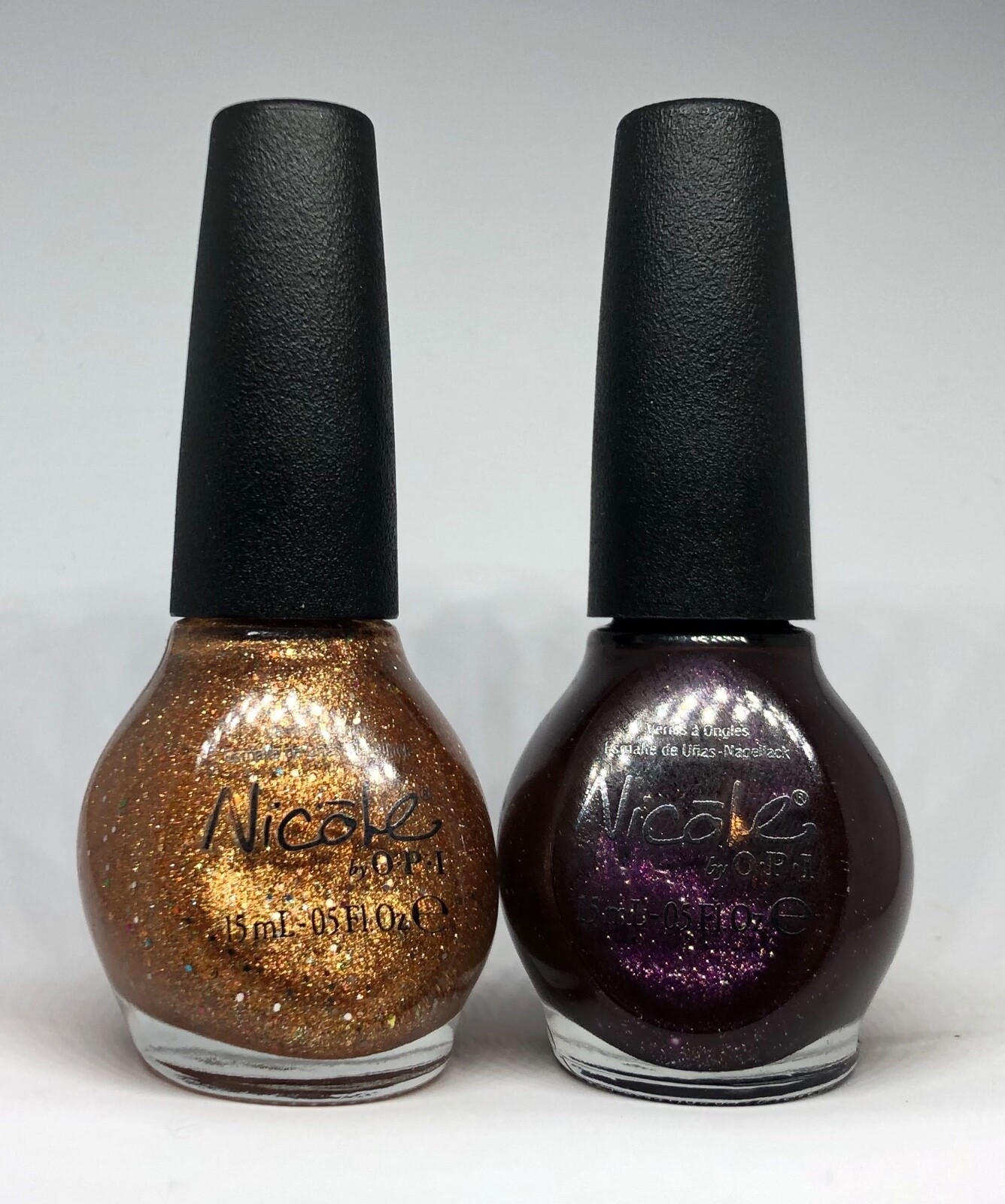 Nicole nail polish by OPI Disco Dolls K07 + Smile for the Glam-era K15 ...