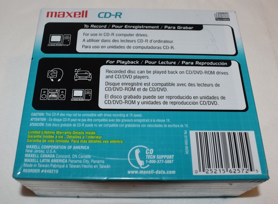 Maxwell CD-R 48x, 700MB, 80min,10pk | eBay