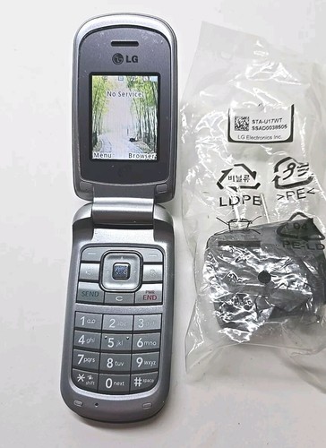 LG 220C / 220CM - Black and Silver ( TracFone ) Rare Cellular Flip ...