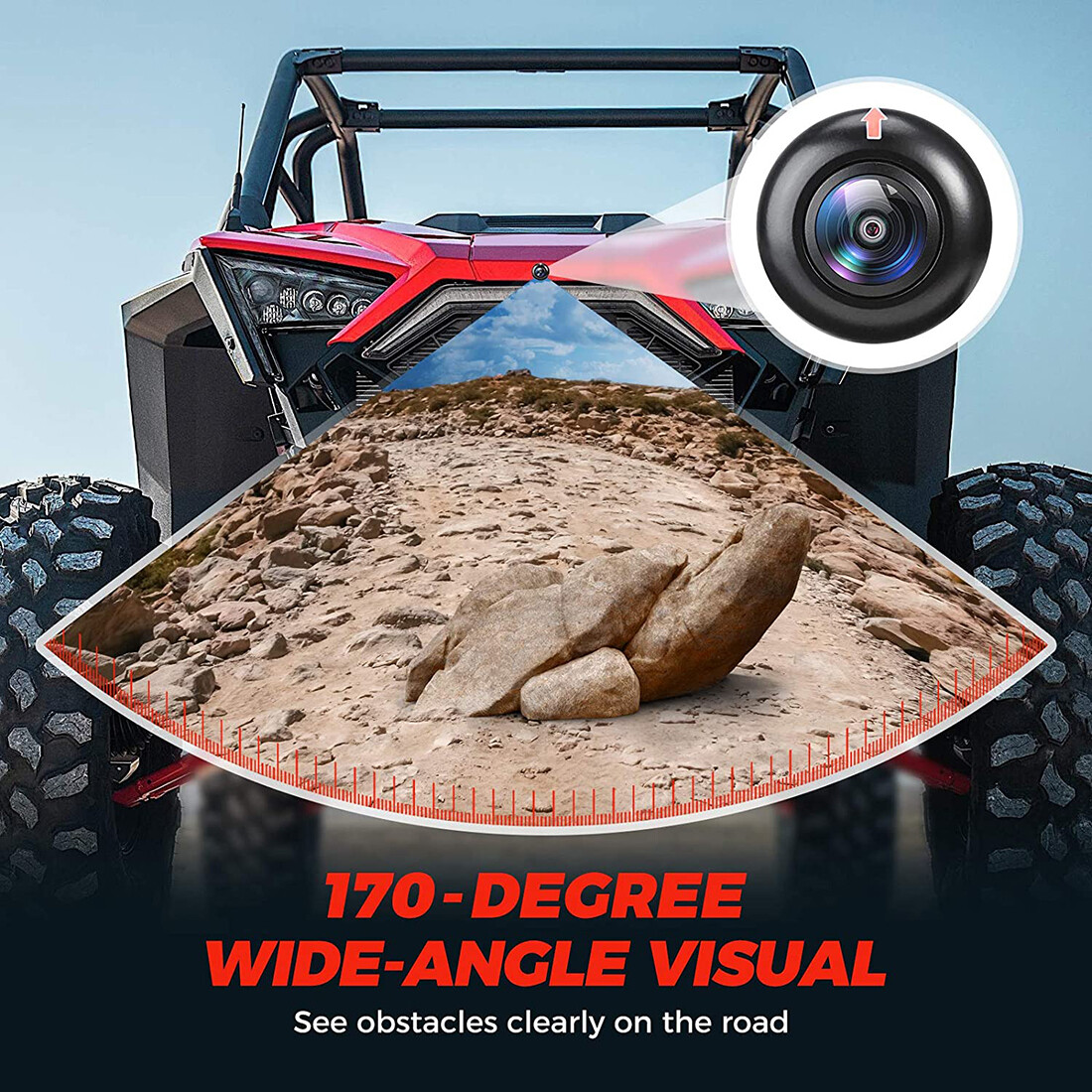 UTV Front Camera Kit for Polaris RZR XP 1000 / XP Turbo /PRO XP PRO R ...