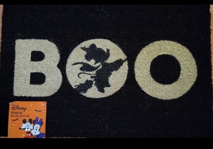 New Outdoor Welcome Halloween Minnie Mouse Witch Flying Broom Rug | eBay