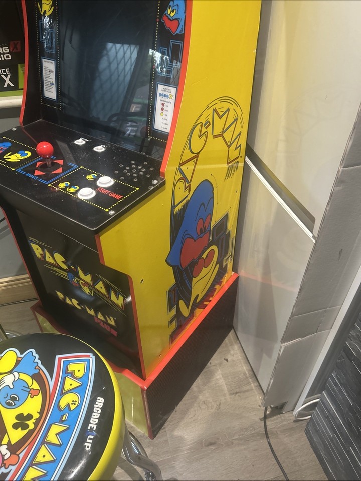 Pac Man Retro Arcade With Two chairs | eBay UK
