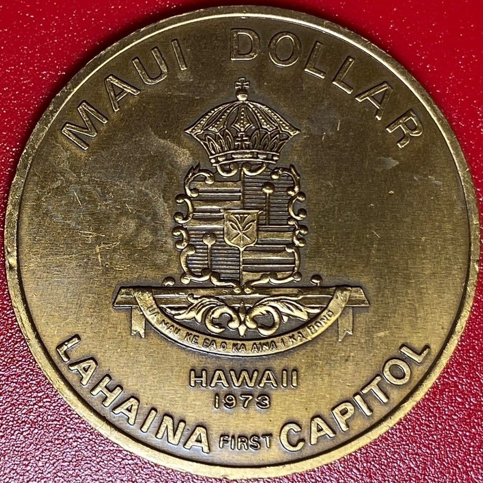 HAWAII 1973 SO CALLED DOLLAR MAUI IAO NEEDLE LAHAINA SPELLING ERROR ...
