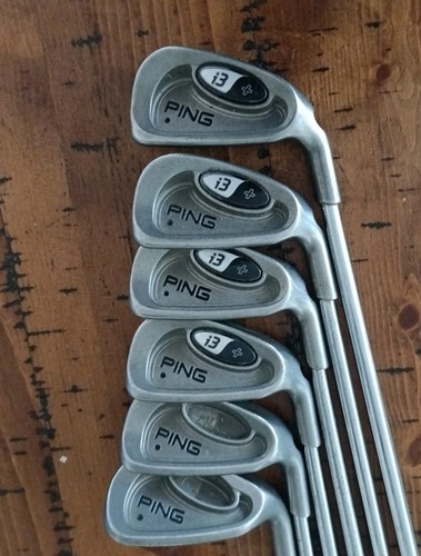 PING i3+ Iron Set 3,5,6,7,8,SW Black Dot PING Steel, Men's RH | eBay