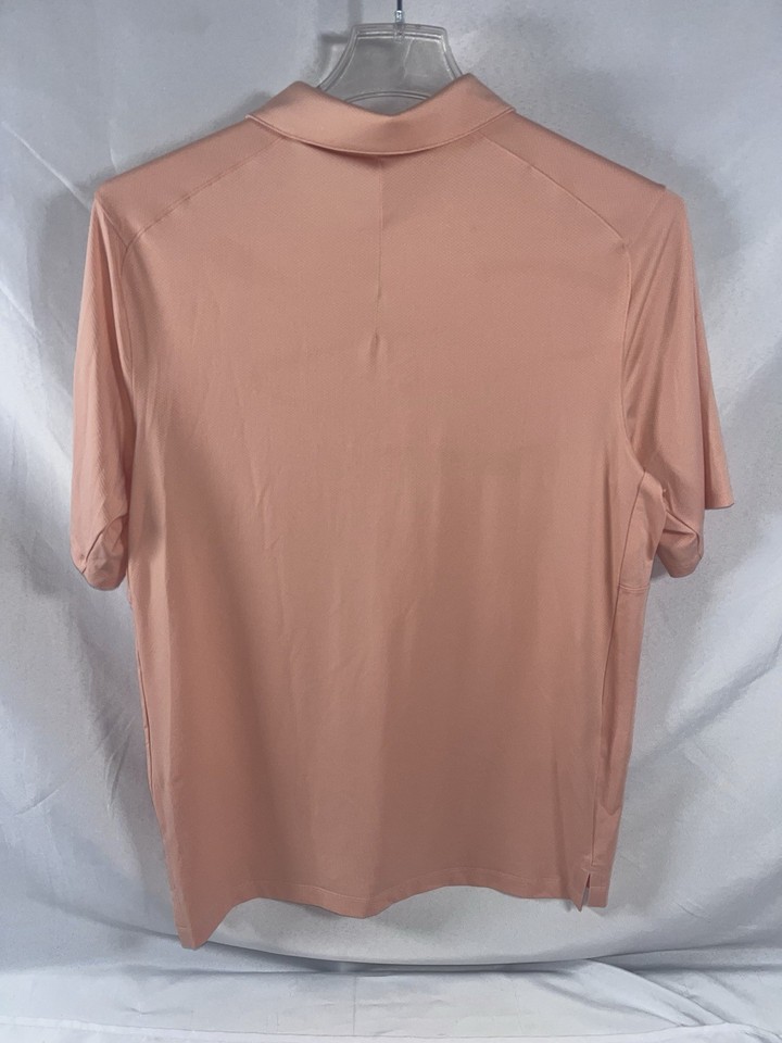 Lululemon Polo Shirt Mens Large Peach Relax Fit Golf Collared Button Up ...
