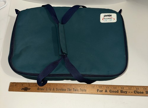 Pyrex Portables Casserole Bag Carrier Teal 16x10 Hot Cold Transport ...