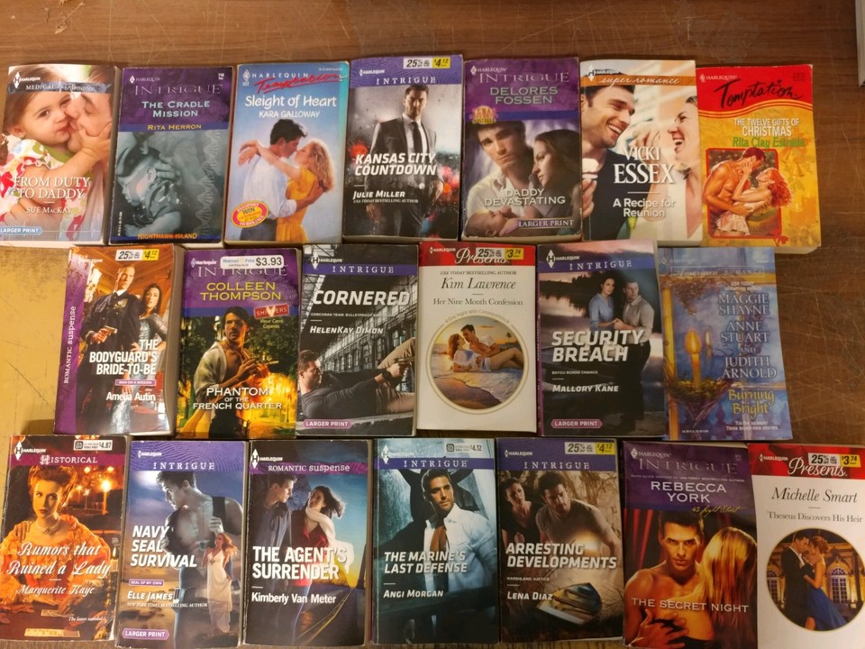 Lot of 10 Harlequin Romance Intrigue Suspense Intimate Book *RANDOM MIX ...