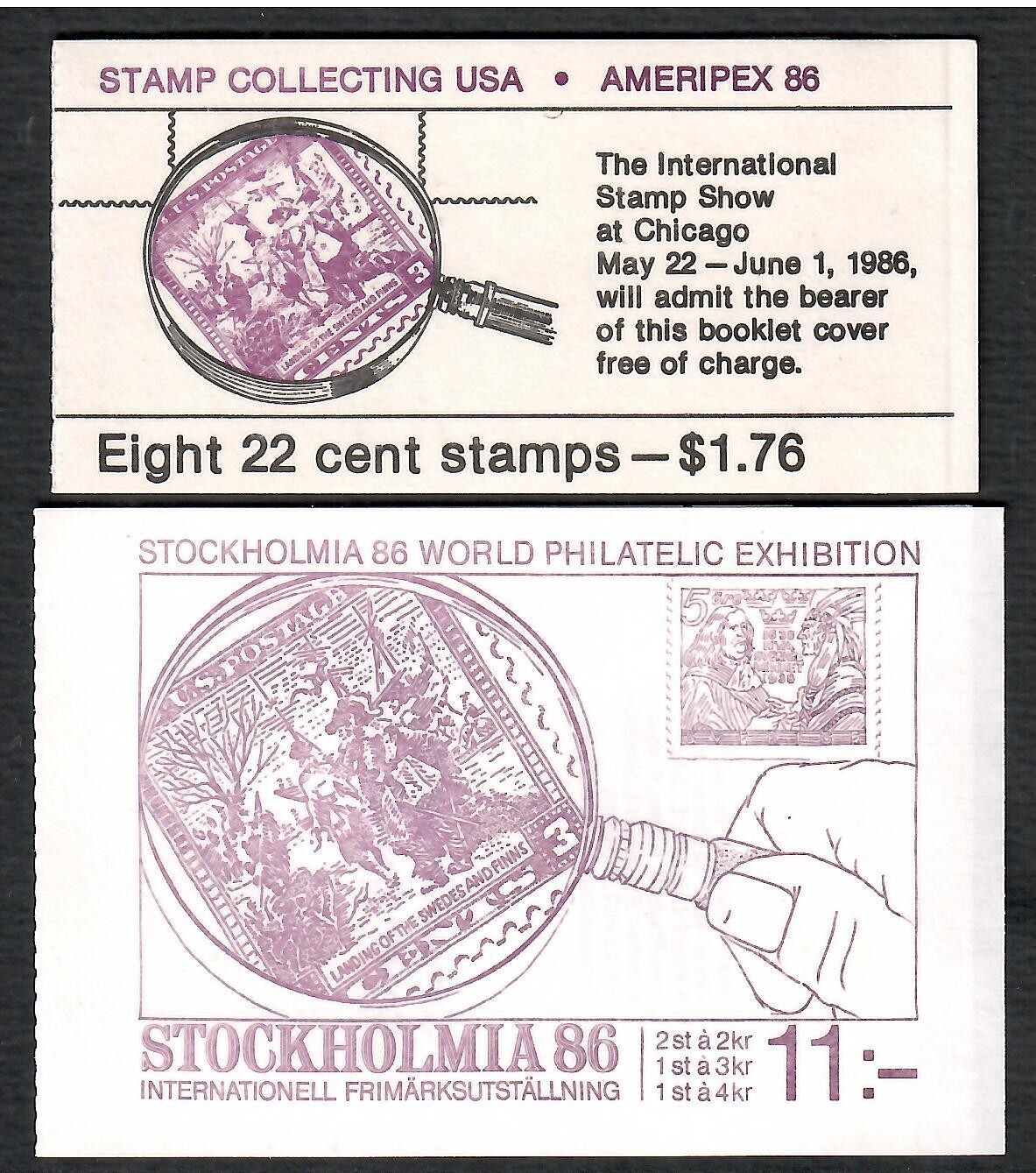 US UNEXPLODED Booklet # BK153 & Sweden # 1588a Booklet VF OG NH - I ...