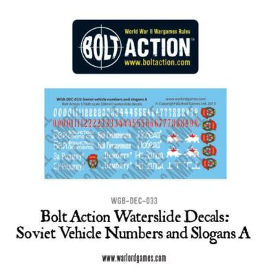 Soviet Vehicle Numbers and Slogans A - Bolt Action Decals | eBay