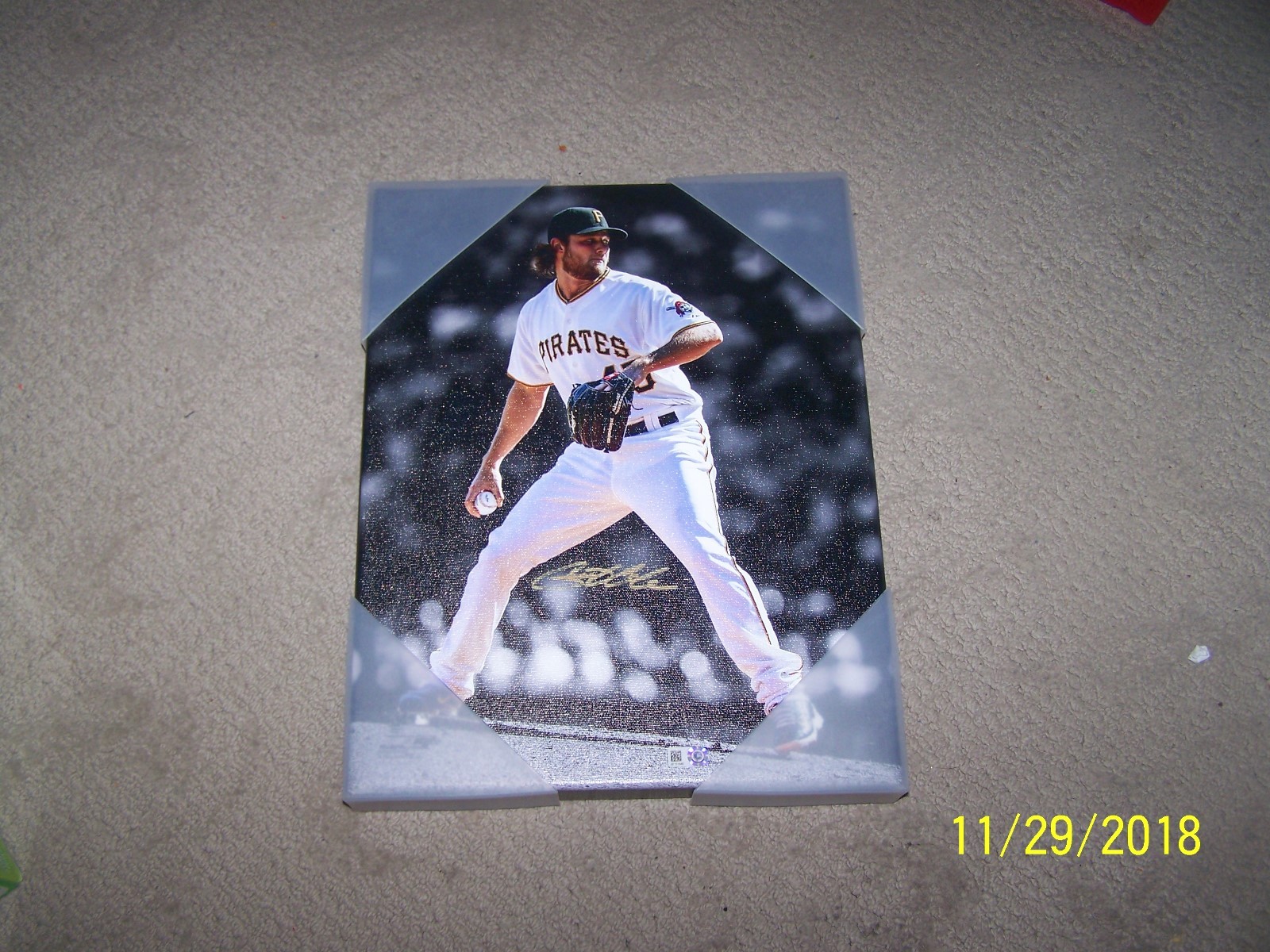 Gerrit Cole Autographed 11x14 Canvas MLB Authenticated Pirates Astros ...