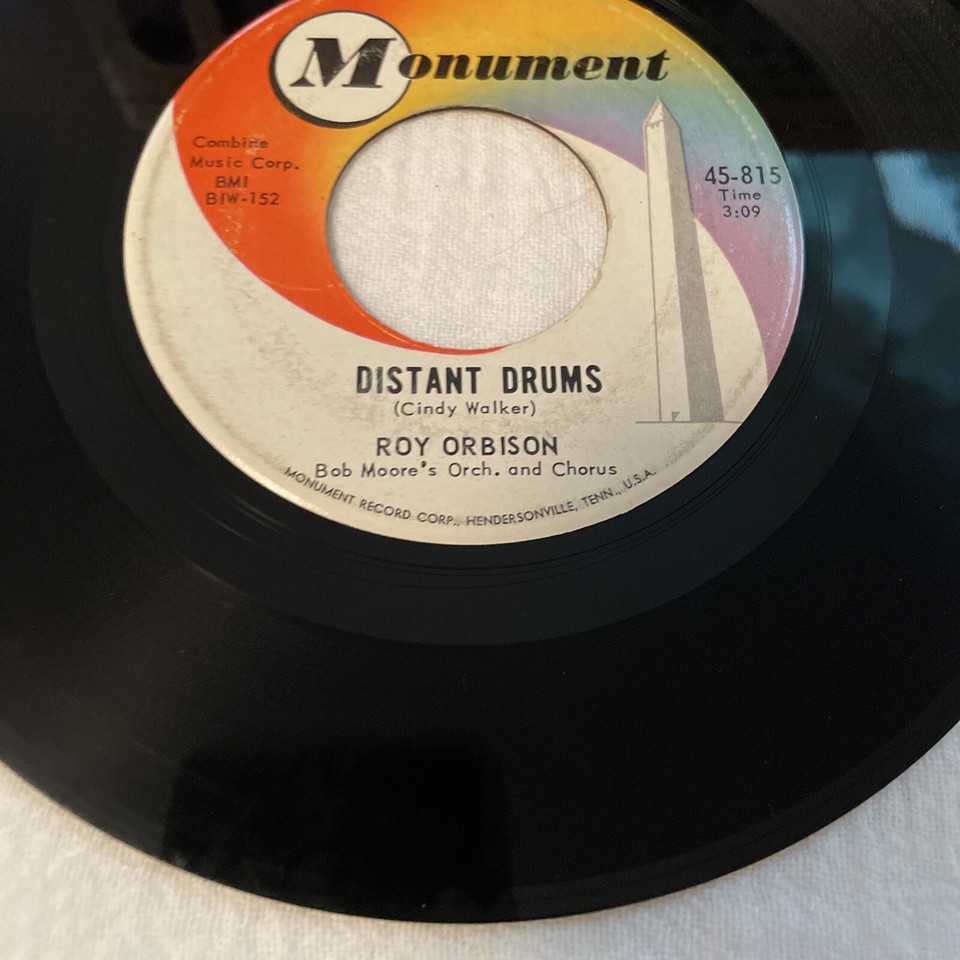 Roy Orbison Falling/Distant Drums 45 RPM Monument Records 1963 | eBay