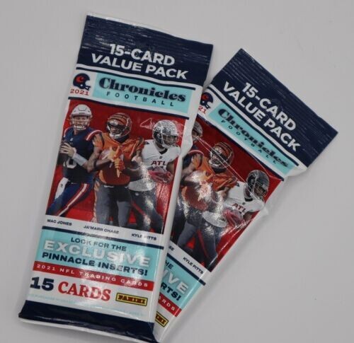2021 x2 Panini Chronicles Football Fat Pack sealed new 30 Cards Each ...