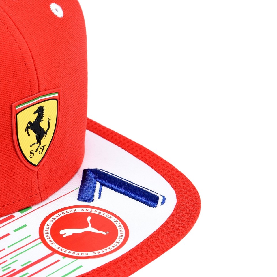 Kimi Raikkonen Scuderia Ferrari Racing Flat Brim Cap - Formula 1 - F1 ...