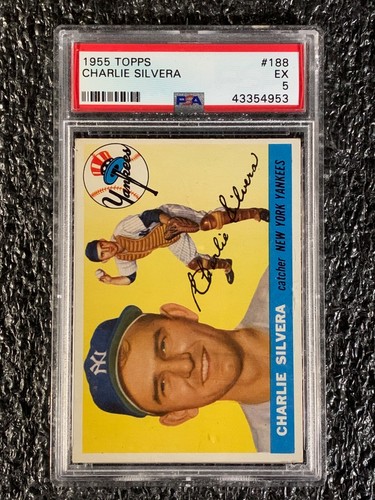 1955 Topps Baseball #188 Charlie Silvera PSA 5 | eBay