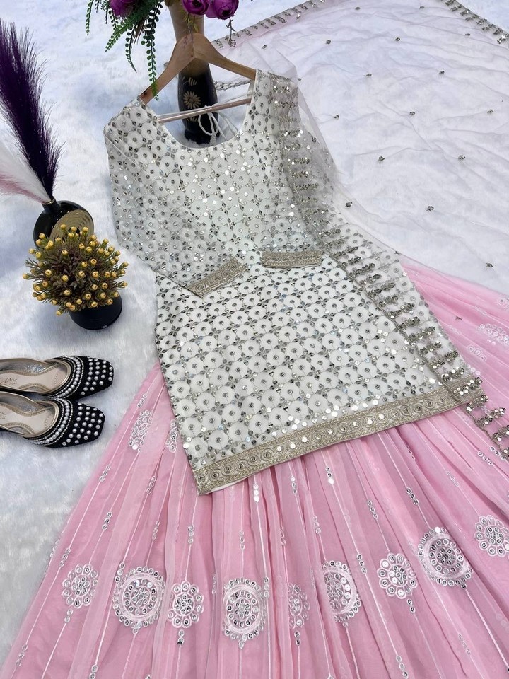 Ready made Lehenga Pakistani Lengha Choli Indian Wedding Party Bridal ...