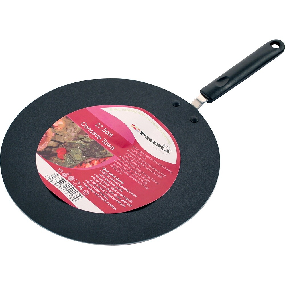 27.5CM NON STICK TAWA TAVA PAN INDIAN NAAN ROTI CHAPATI FLAT BREAD ...