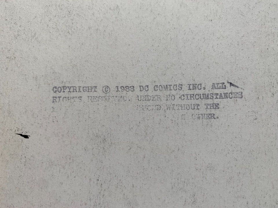 Original comic art WORLD'S FINEST Unpublished page GEORGE TUSKA Batman ...