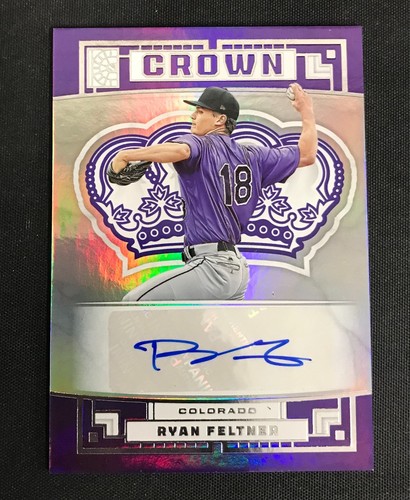 2022 Panini Capstone Crown Ryan Feltner Autograph Colorado Rockies | eBay