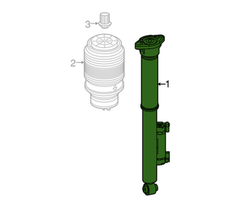 MERCEDES-BENZ C W205 AMG REAR RIGHT SHOCK ABSORBER A2053207503 ORIGINAL ...