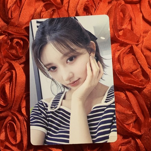 Gaeul IVE Kawaii Toy Edition Kpop Girl Photo Card Striped Blue Bow 2 | eBay