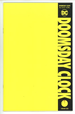 Doomsday Clock 12 High Grade DC (2020) Blank Variant | eBay