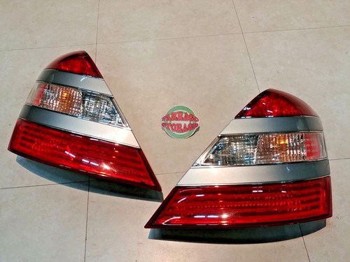 2007-2009 Mercedes Benz W221 Taillight Silver Pair LH RH 2218200364 ...