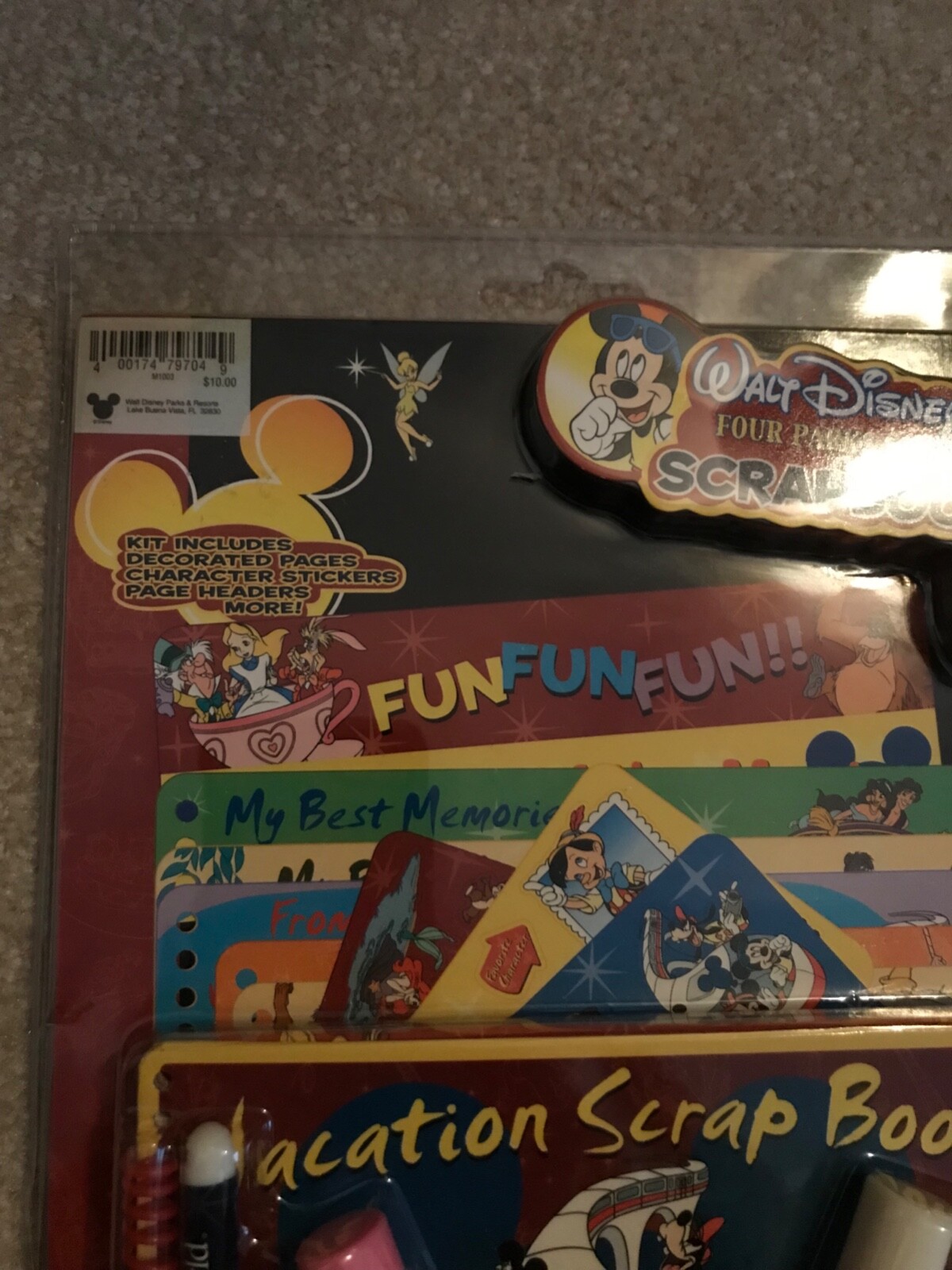 Disney Mickey Mouse Scrapbook Kit with Stickers/Papers Binding coil | eBay