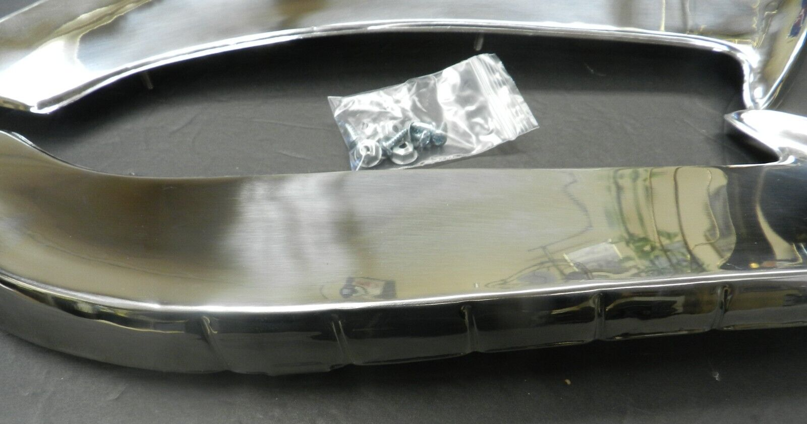 1955 55 Chevy Chevrolet Pair Stainless Front Fender Gravel Shields ...