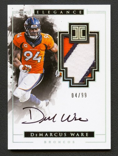 DeMARCUS WARE 2016 IMPECCABLE ELEGANCE PATCH AUTO AUTOGRAPH /99 *GAME ...