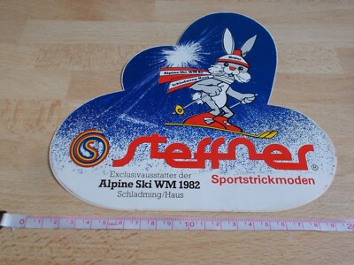 Autocollant STEFFNER - ALPINE SKI WM 1982 - SCHLADMING/HAUS | eBay