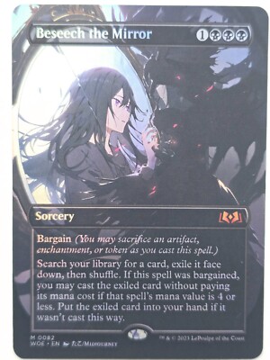 Waifu Beseech the Mirror 01 Foil-Altered Art Custom MTG Sorcery | eBay