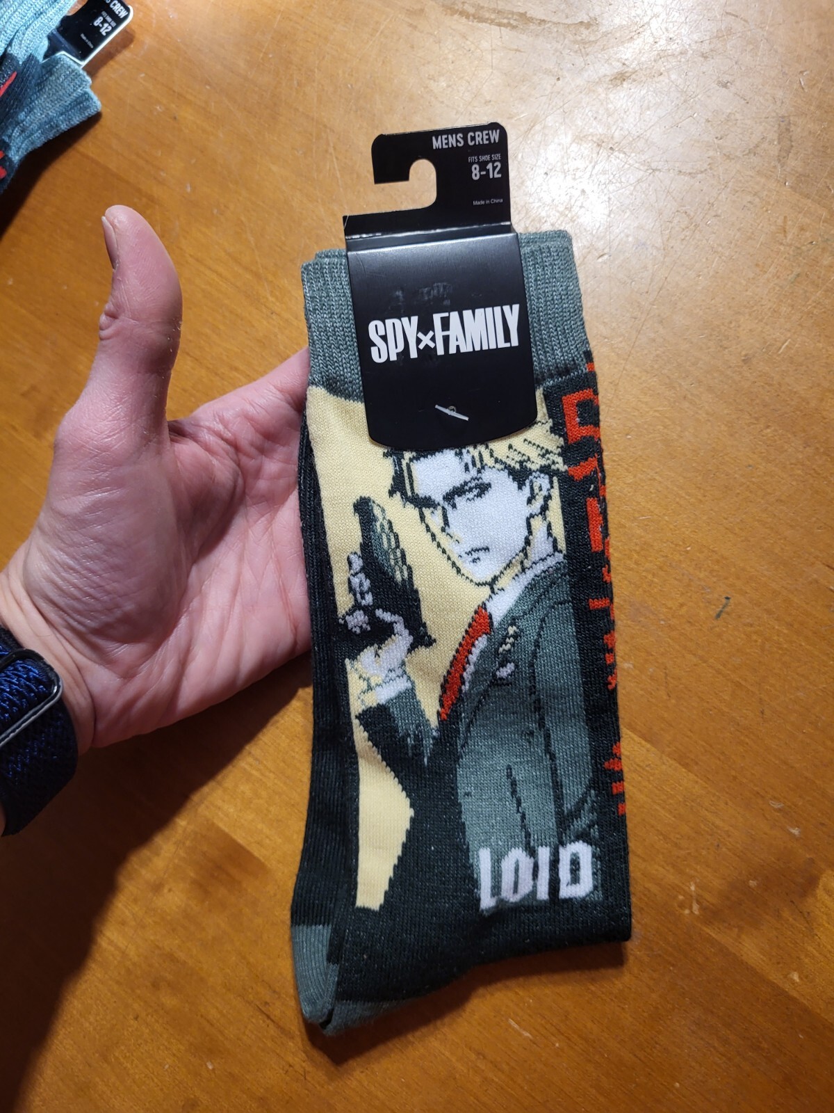 Spy Family Twilight 1 Pair Men's Crew Shoe Size 8-12 Socks Bioworld | eBay