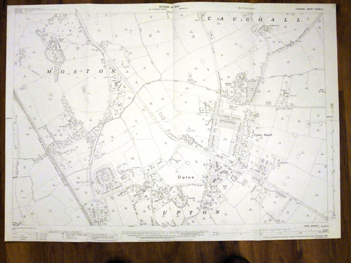 Cheshire Ordnance Survey map plan history genealogy Upton by Chester ...