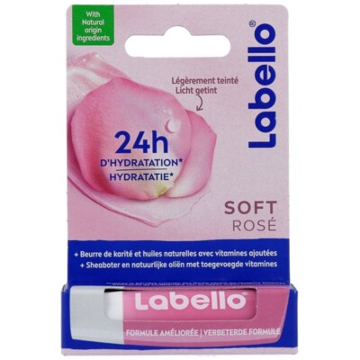 Labello Soft Rose Lip Balm / Care Pink Color 4,8 gr / 5,5 ml | eBay