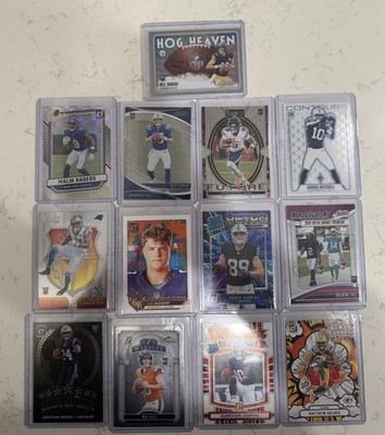 2024-25 NFL Rookie Card Lot (13) Malik Nabers Bo Nix JJ McCarthy Brock ...